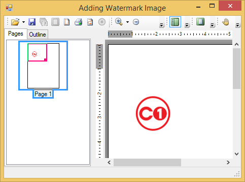 Adding a Watermark Image | Reports for WinForms | ComponentOne