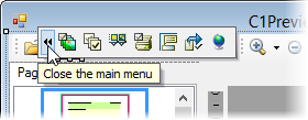 Main Menu Floating Toolbar | Reports for WinForms | ComponentOne