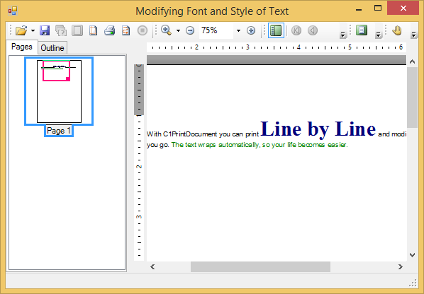 Modifying the Font and Style of the Text | Reports for WinForms ...