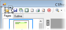 Main Menu Floating Toolbar | Reports for WinForms | ComponentOne