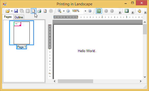 Printing in Landscape | Reports for WinForms | ComponentOne