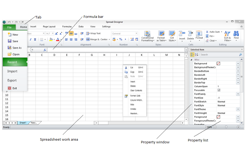 Spread WPF Spreadsheet Component - Visual Studio Marketplace